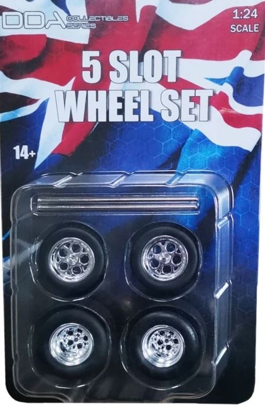 DDA 10 Slot Chrome Wheels w/Tyres and Axles - Set of 4 - 1:24 – Andrew ...